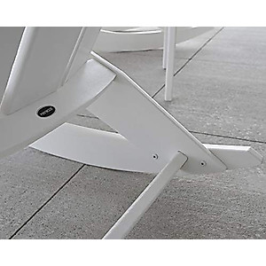 POLYWOOD MNR10BL Modern Adirondack Rocker, Black