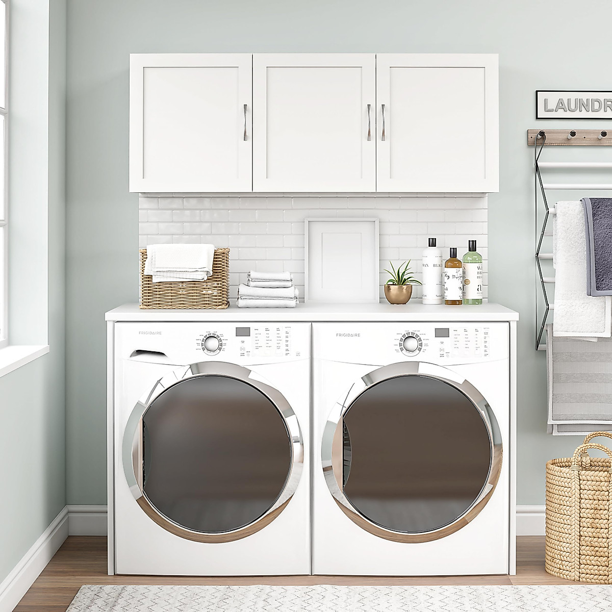 Systembuild Evolution Lory Framed 54" Wall Cabinet in White