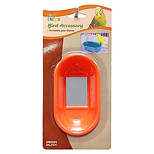 Penn-Plax Bird Bath with Mirror – Designed for Small Bird use, Easy to Setup, BA513
