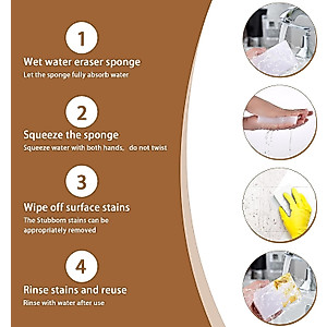 Sponge Magic Eraser Multi Surface Scrubber Foam Cleaning Pads - Bathtub, Baseboard, Bathroom, Wall Cleaner（3.9 X 2.36 X 0.78 in） 7 Pack