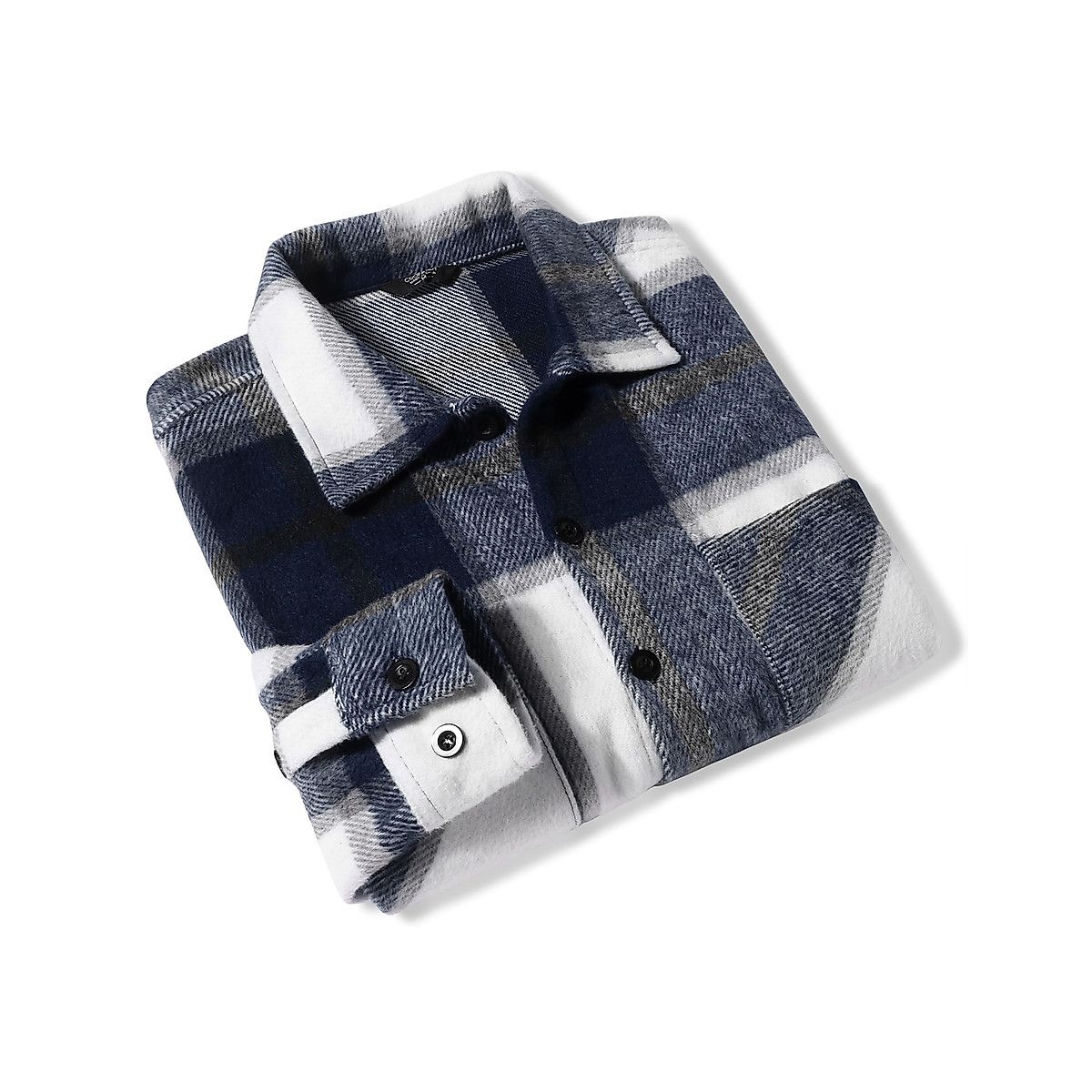 COOFANDY Mens Casual Jacket Lightweight Flannel Plaid Shirts Button Down Shirt for Daily Wear