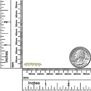 AVORA 10K Yellow Gold Simulated Diamond CZ Heart Fashion Ring - Size 7