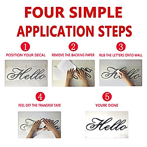 Inspirational Wall Decals, Gym Wall Decor, (Easy to Install), Art Wall Decor Vinyl Stickers Quotes Office Kids Room Motivational Positive Sports Women Yoga Dance Home You Can End of Story 19"x32.8"