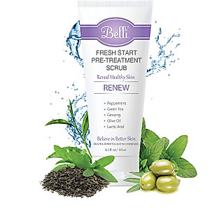 Belli Skincare Fresh Start Pre-Treatment Scrub, Face Cleanser & Facial Scrub for All Skin Types, Detoxifies Skin, Dermatologist Recommended, 6.5 Oz