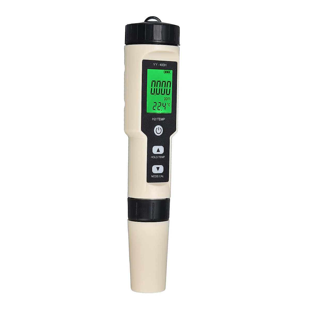 01 02 015 Hydrogen Meter, Wide Application Backlit LCD Design Hydrogen Test Pen Detachable Probe Design for Gardening for Laboratories