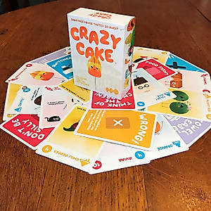 Crazy Cake Card Game for Kids and Adults - Family Fun - Board Game Night - Collect Ingredients to Build Your Cake and Sabotage Rival Bakers - Ages 8+