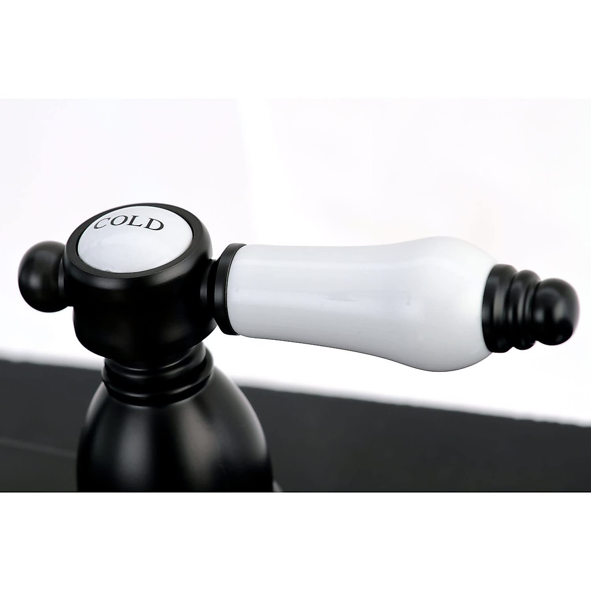 Kingston Brass KB1755BPLBS Bel Air 8 inch Centerset Kitchen Faucet with Brass Sprayer, 8-5/8 inch In Spout Reach, Oil Rubbed Bronze