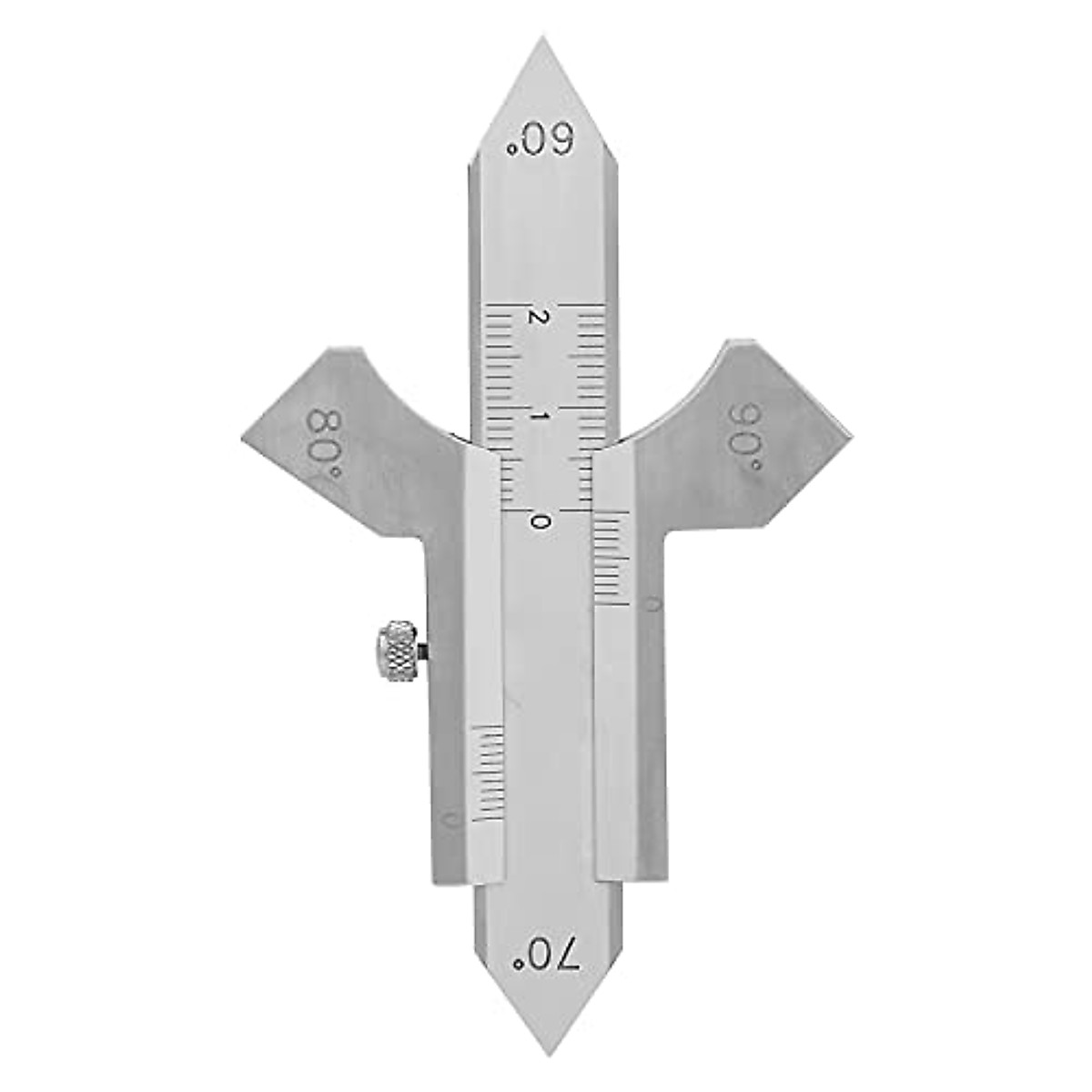 Fillet Weld Gauge Set, Durable Professional Manual Welding Gauge Practical Stable with 60 70 80 90 Degree Bevel Angle for Professional Welders