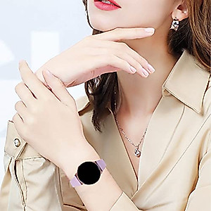 EnoYoo 10 Pack Bands Compatible with Samsung Galaxy Watch 4 40mm 44mm, Galaxy Watch 4 Classic 42mm 46mm, Galaxy Watch 5, Galaxy Watch 5 Pro, Galaxy Watch Active 2, 20mm Adjustable Silicone Sport Strap for Women Men, Small