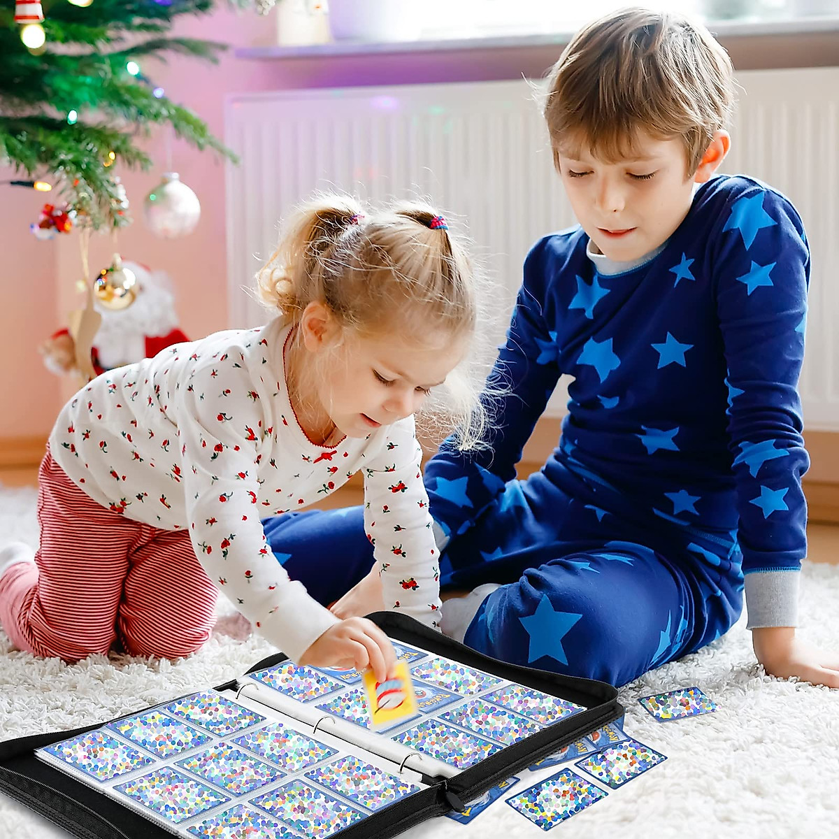 Sovinia Scrapbook Card Album, Scrapbook Card Holder Folder Cases Large Books Fits Yugioh Ninjago Card Display, Can Be 720 Cards