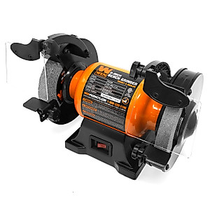 WEN BG4260 2.1-Amp 6-Inch Single Speed Bench Grinder, Orange,black