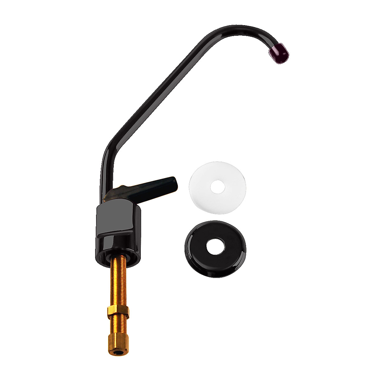 Westbrass A2031-NL-62 8" Touch-Flo Style Pure Cold Water Dispenser Faucet, 1-Pack, Matte Black