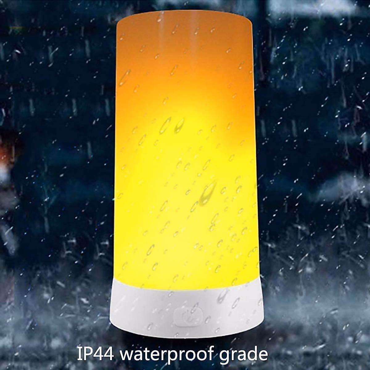 Bolanwich Led Flame Light,USB Rechargeable LED Fire Candles Outdoor Hanging Lamps with Remote for Home Party Halloween Christmas Decoration (Blue)