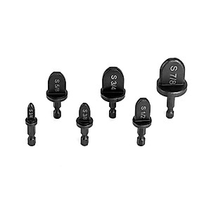 QWORK HVAC Repair Kit Air Conditioner Copper Pipe Expander Expansion Tool Manual Copper Tube Expander Drill Bit Soft Copper Pipe Tool Drill Bit Contains 1/4'', 3/8'', 1/2'', 5/8'', 3/4", 7/8" Bit