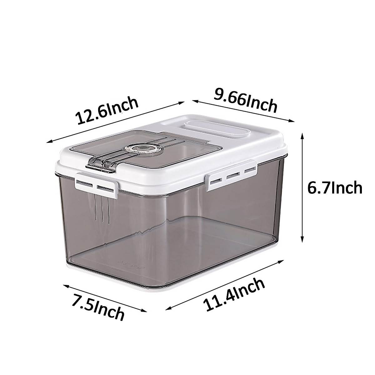 IULAVP Food Storage Containers with Lids：Cereal Storage Container with Measuring Cup, 10lbs Food Storage Containers for Rice, Flour, Sugar, Cereal, Kitchen Storage