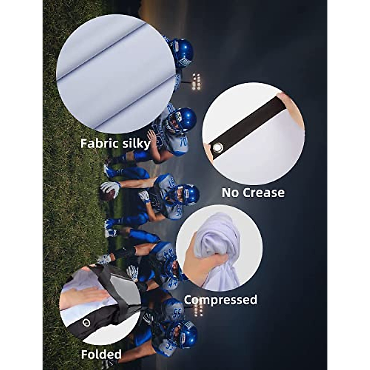 Mini WiFi Projector with 100 inch Screen Portable