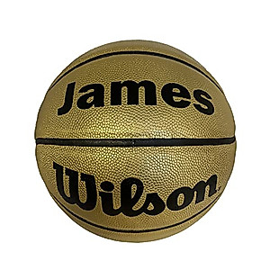 WILSON Customized Personalized NCAA Black and Gold Basketball Official Size 29.5"