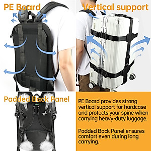Hardcase/Carry On Trolley Luggage Backpack Conversion System Adjustable Strap