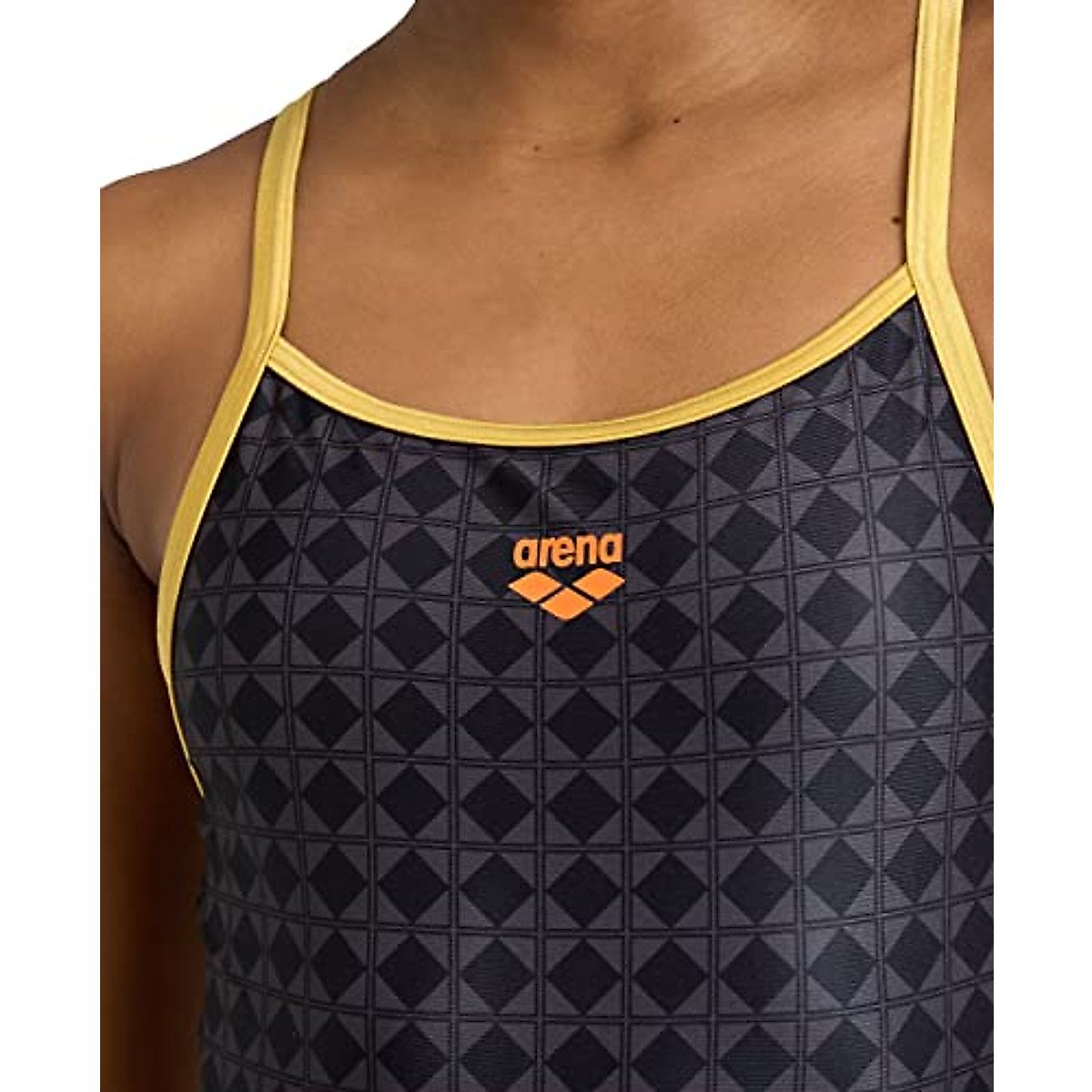 Arena Women's Standard 50th Anniversary Super Fly Back Swimsuit, Black/Gold, 26