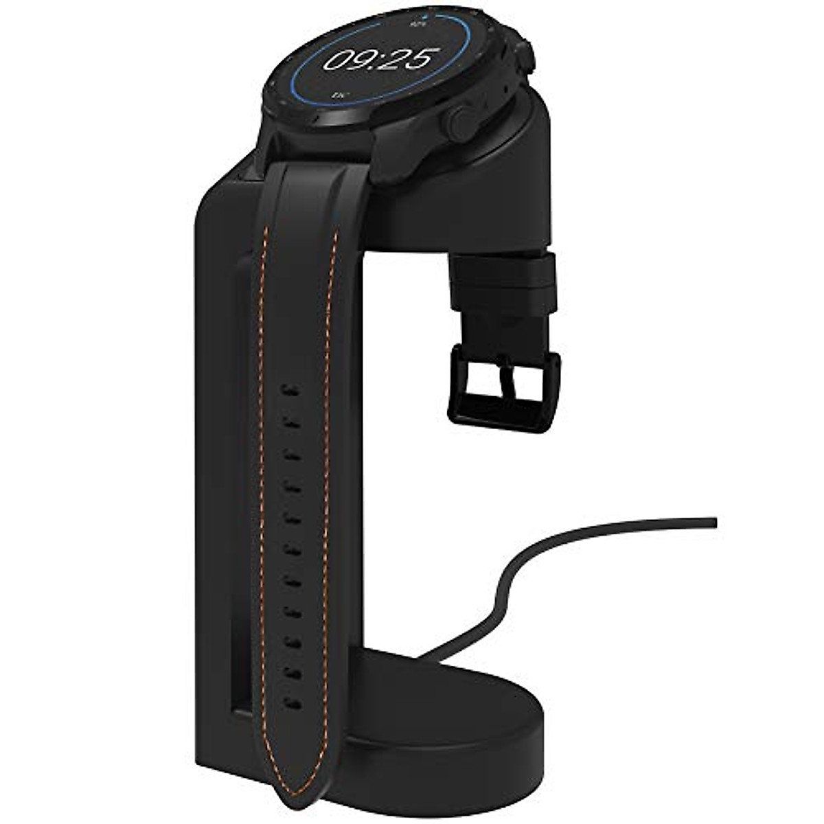 Soarking Replacement Connection Charging Dock Compatible with Ticwatch Pro 3 Charger Stand Station Case Friendly with 5 Feet Cable Black
