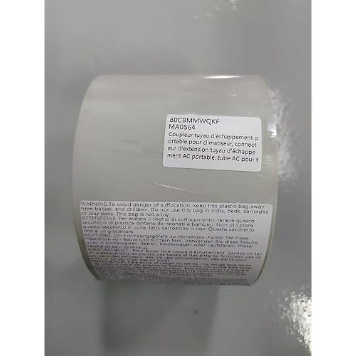 Portable Air Conditioner Exhaust Hose Coupler, 5.9" Portable AC Exhaust Hose Extension Connector, Air Conditioner Hose Adapter AC Tube for Thread Hose AC Hose Extension, Universal Thread Converter