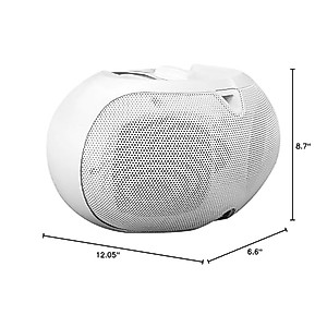 Rockville D4-8 White Dual 4" 8 Ohm Wall Mount Swivel Outdoor Home Patio Speaker