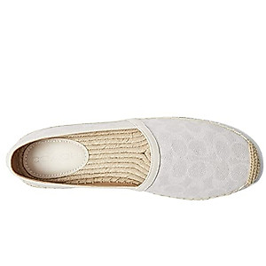 Coach Collins Coated Canvas Espadrille White 8 B (M)