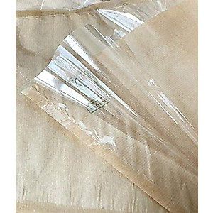 Flower Bouquet Sleeve Clear Cellophane Plastic Packaging Bags-50 Counts