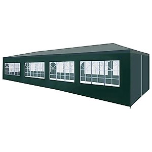 Party Tent,Outdoor Gazebo, Hardtop Gazebo,Backyard Gazebo,Garden Gazebo,Camping Gazebo,UV and Water Resistan,for Parties,Wedding,Outdoor Events,BBQ,9.8'x39.4' Green