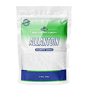 Myoc Allantoin Powder for Cosmetic, Skin, Allantoin Powder Bulk, DIY Powder for Cream, Gel, Serum & Lotion- Cosmetic Grade- 0.98 oz