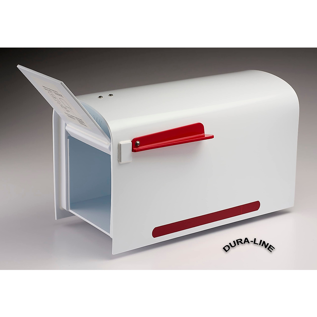Mailbox Extra Large Mailbox - Extra Large Mailboxes for Outside with Stainless Steel Hinges - Mailbox Extra Large Capacity, Ultra-Durable Mailbox, Vandalproof Thick Puck Board Plastic (White)