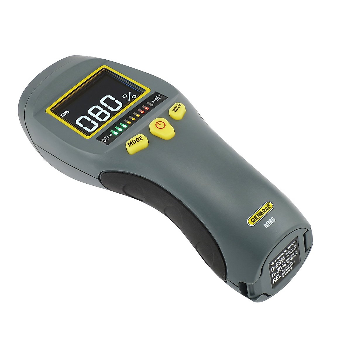 General Tools LCD Moisture Meter #MM8 - Leak and Humidity Detector & Etekcity Infrared Thermometer 774, Digital Temperature Gun for Cooking, Non Contact Electric Laser IR Temp Gauge, Yellow