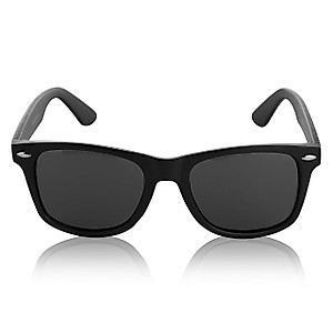 Black Sunglasses For Men Women Teens Girls Boys Dark Glasses Polarized 80s Matte