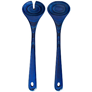 Baltique Malta Collection Wooden Salad Serving Utensil Set, 11-3/4" Long, One Pair