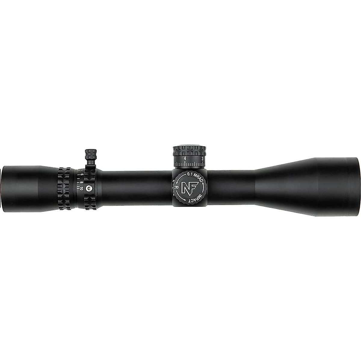 NIGHTFORCENXS 2.5-10x42mm F2 30mm Tube Durable Precise Accurate Black Gun Scope - ZeroStop Parallax Adjustable Second Focal Plane Illuminated Hunting Scope, MIL-R - 10 Mils (C461)
