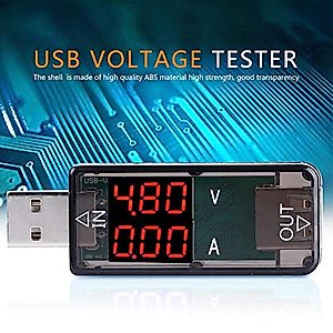 Taidda USB Tester, Multimeter Charger USB Tester USB Color LCD Voltmeter Ammeter Current Meter Multimeter Charger USB Tester for Most Applications2#