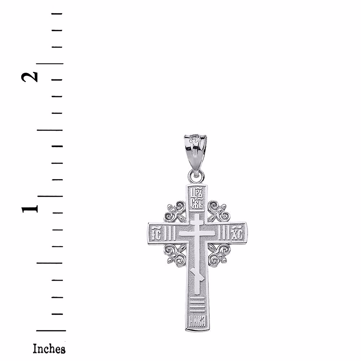 925 Sterling Silver Russian Orthodox IC XC NIKA Cross Pendant