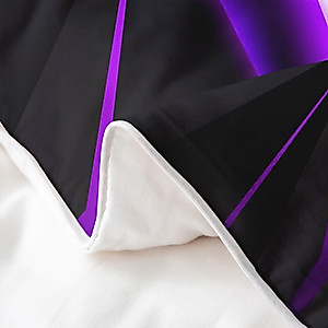 Erosebridal Gaming 100% Cotton Duvet Cover for Boys Girls Game Console Bedding Set Kids 3D Gaming Geometric Reversible Comforter Cover Gamer Gamepad Console Bed Sets with 1 Pillowcase Twin,Purple