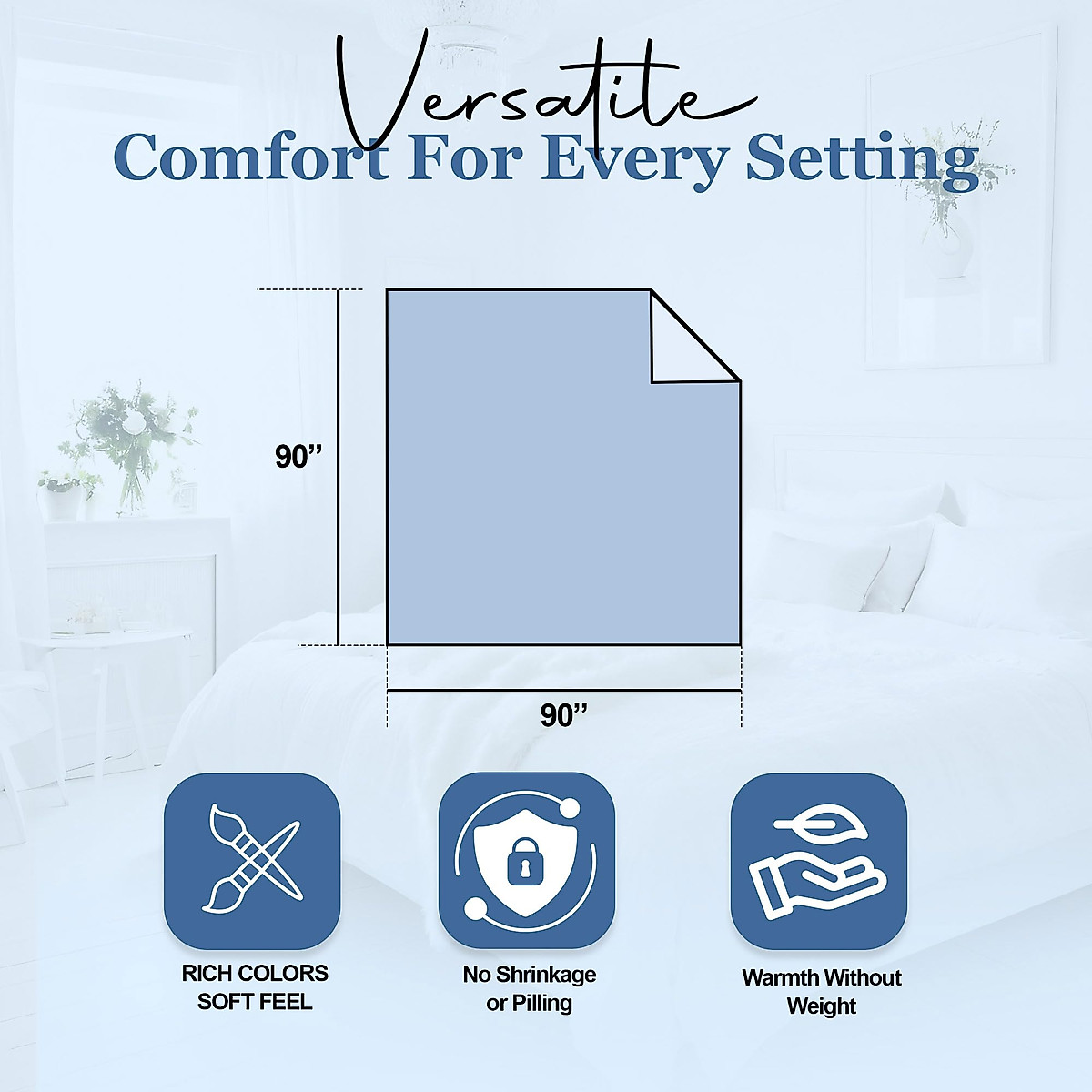 Thermee Micro Flannel Full-Size Sheet Set, Machine Wash & Dry, No Pilling, 16" Deep Pocket, 2 Pillowcases, Fashion Plaid Bark