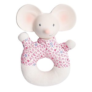 Tikiri Meiya The Mouse Soft Rattle with Rubber Head (Pink)