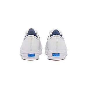 Keds Women's Triple Kick Leather Sneaker, White, 8