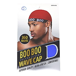 Dream World Booboo Stocking Wave Cap (4 Packs)-Wire Elastic Band (Multi Color)