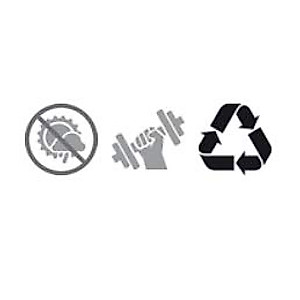 Kesseböhmer 1 set 36Qt. (34 Liter) or 52Qt. (49 Liter) Replacement Biodegradable Trash Bin 14" W x 10 1/2" D with Matching Lid (36Qt. (34 Liter), Gray)