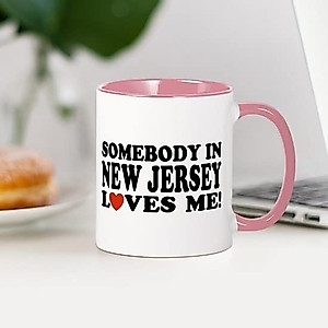 CafePress Somebody In New Jersey Loves Me! Mug Ceramic Coffee Mug, Tea Cup 11 oz