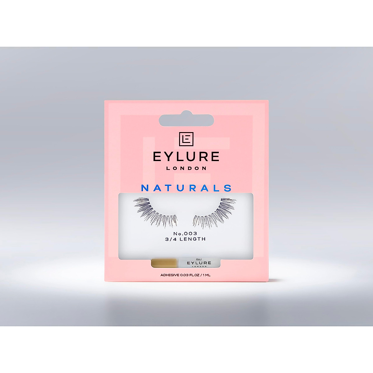 Eylure Naturals Accent No. 003 Reusable Eyelashes, Adhesive Included, 1 Pair