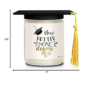 Graduation Gifts for Her Him - Masters Degree College High School Graduation Gifts 2025 - Now Hotter by One Degree Soy Wax Scented Candle