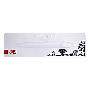Caran d'Ache 849 Popline Total Swiss Ballpoint Pen, Lapoya NF0849-754, Product Size: 5.0 inches (128 mm), Retractable, Ink: Black, F (Fine Point: 0.9 mm), 0.5 oz (15.2 g)