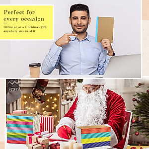 Geyoga 200 Pack A5 Composition Notebooks Bulk 60 Pages Journals Notebooks Colorful Soft Cover Ruled Lined Blank Notepad for School Students Travelers Home Office (Bright Color,Fresh Style)