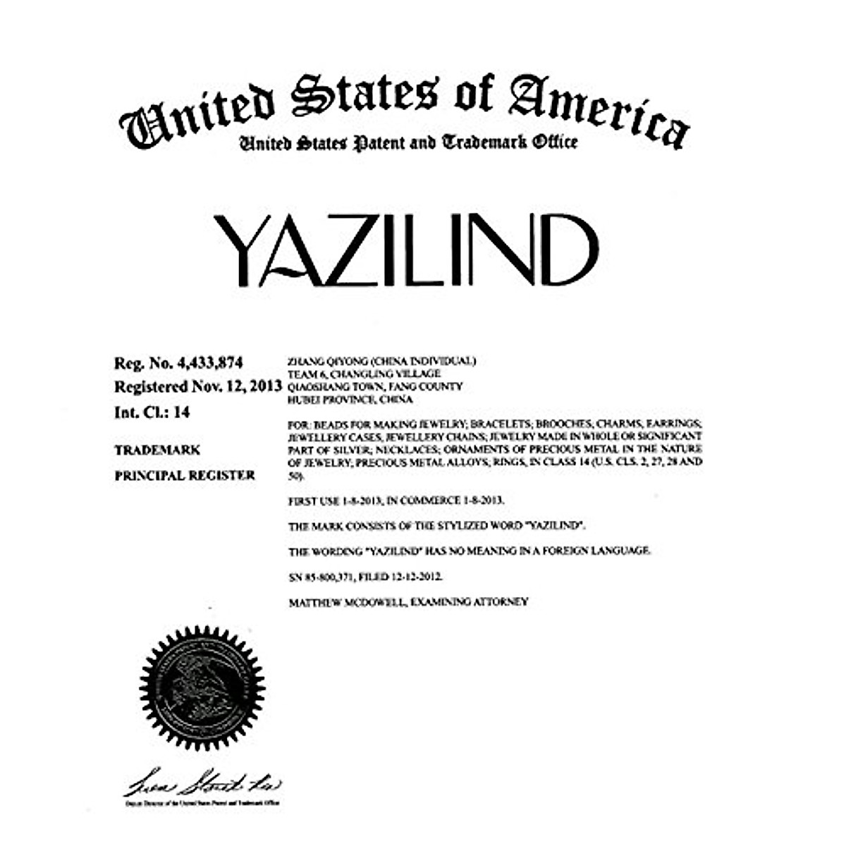 YAZILIND Wedding Bridal Purple Cubic Zirconia Engagement Ring For Women Size6