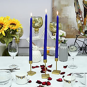 Zest Candle 12-Piece Taper Candles, 12-Inch, Blue